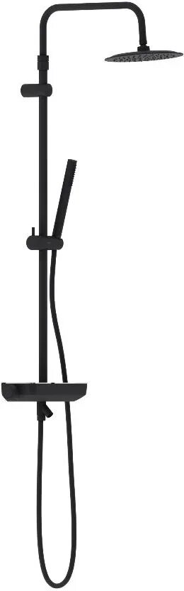Душевая система Damixa Scandinavian Pure 936730300 со смесителем, 250 мм, черный матовый
