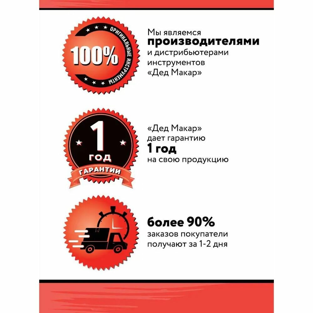 Набор инструментов Дед Макар МК37-41, 37 шт