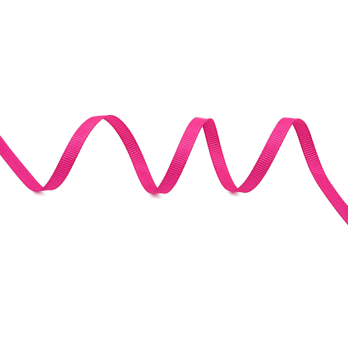 Репсовая лента 6 мм*18,28 м, упаковочная, для подарков и рукоделия, Айрис (016 фуксия)