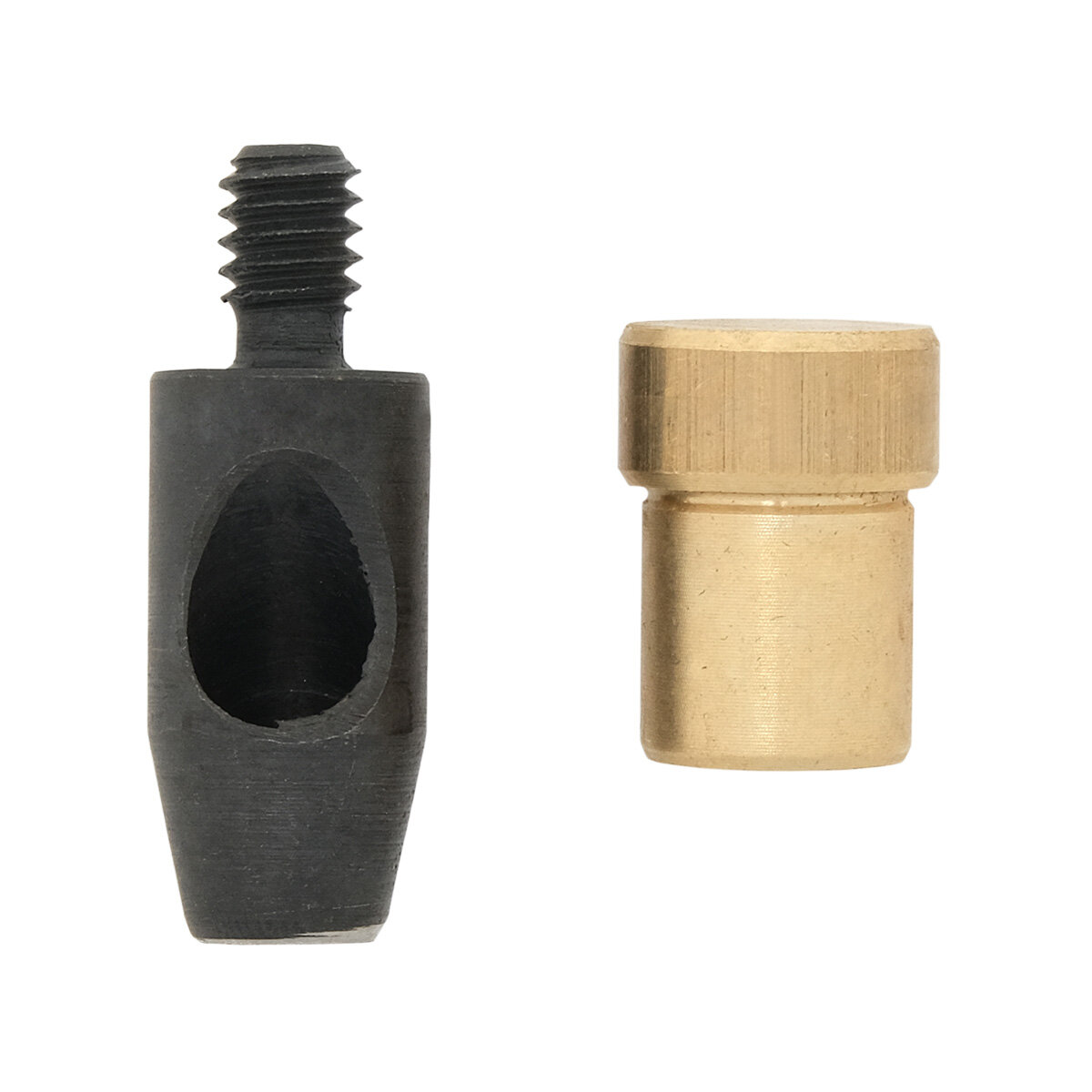 Пробойник для кожи и тканей 7 мм + подставка под пробойник 14 мм, латунь, NEW STAR