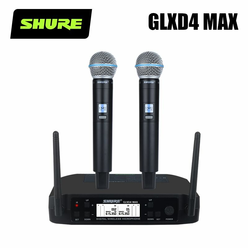 SHURE GLXD-MAX Комплект беспроводных динамических микрофонов (один передатчик и два микрофона)