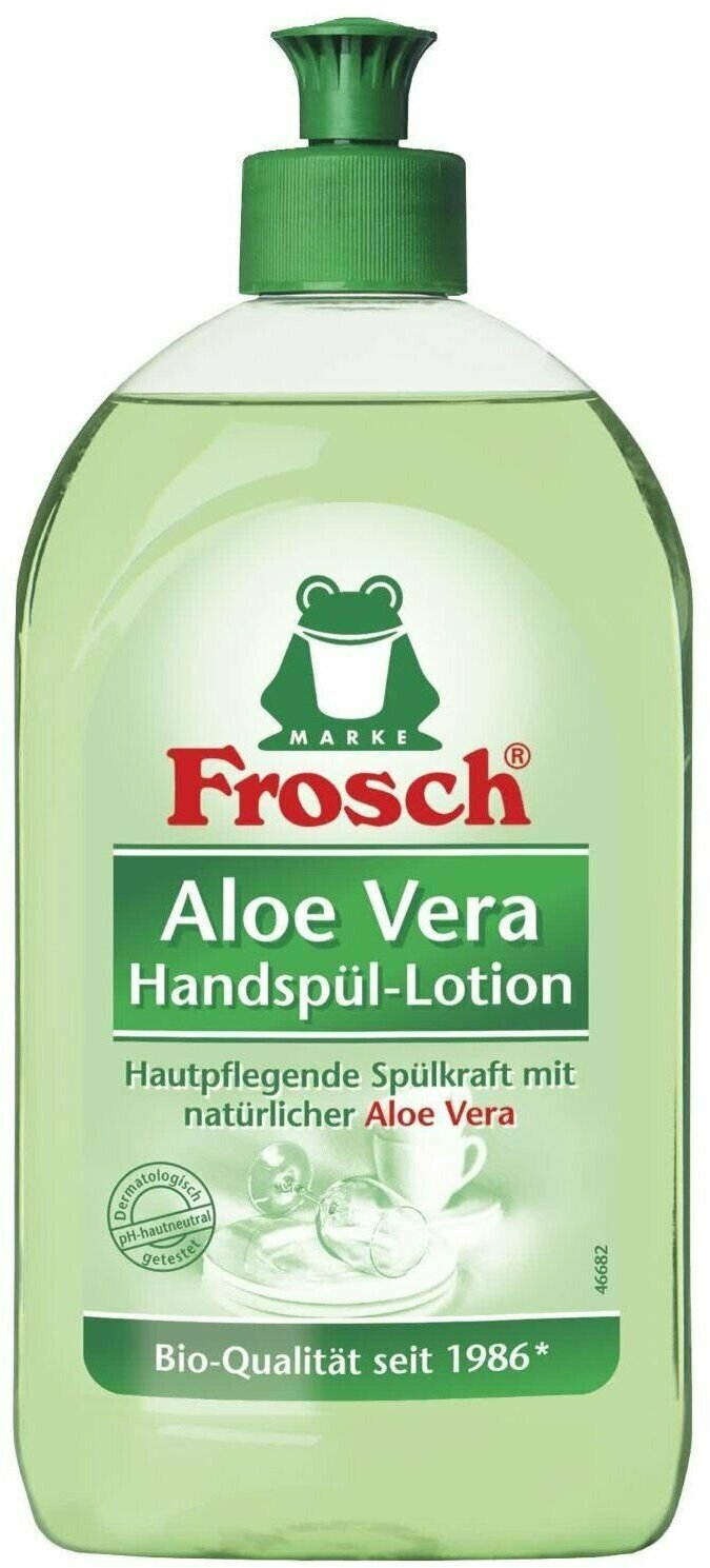 Средство для мытья посуды "Frosch" Алоэ вера, гель, без фосфатов, 500мл