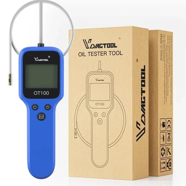 Тестер масла двигателя OT100, газоанализатор, Color: no battery