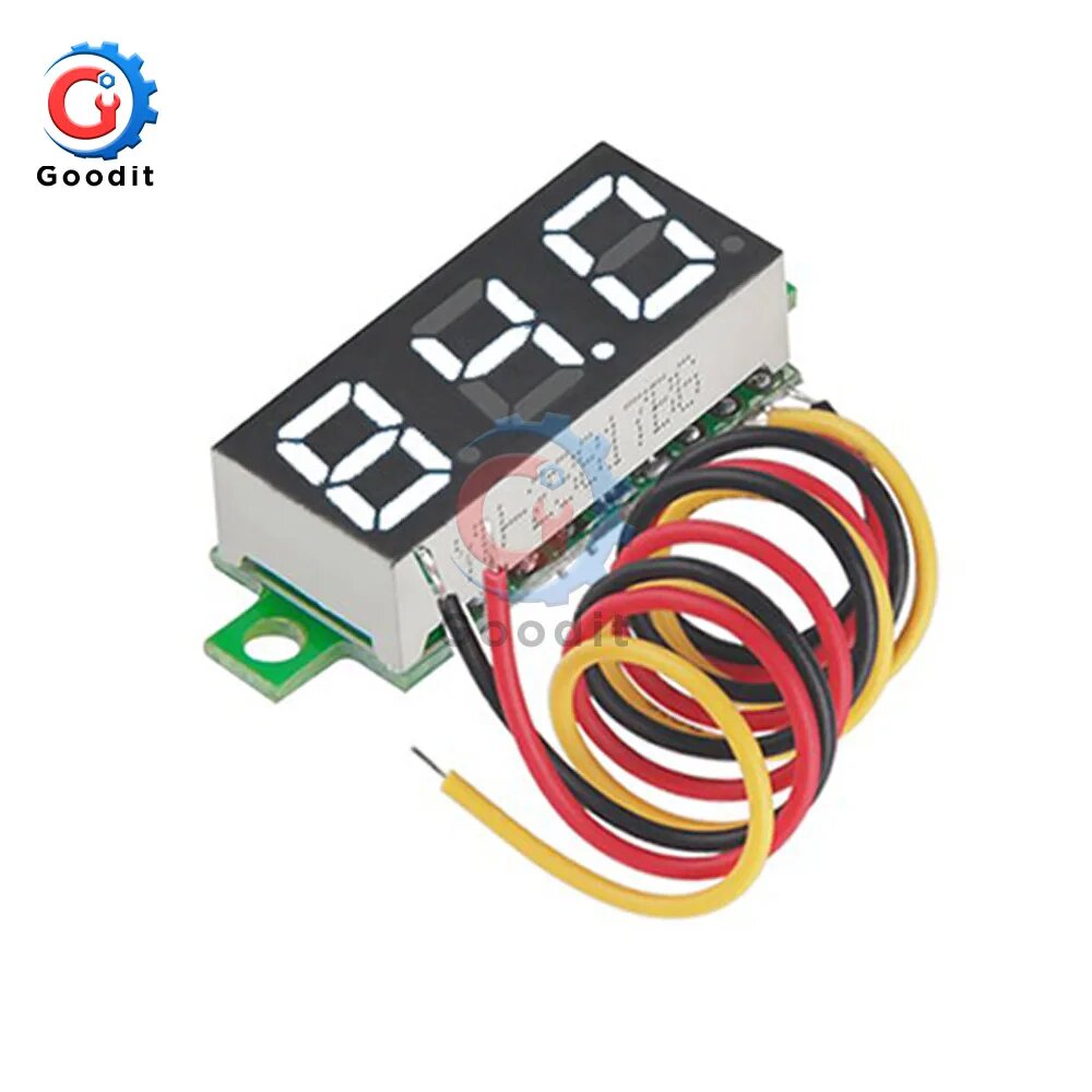 Цифровой вольтметр Gaqqee 0-100В белый