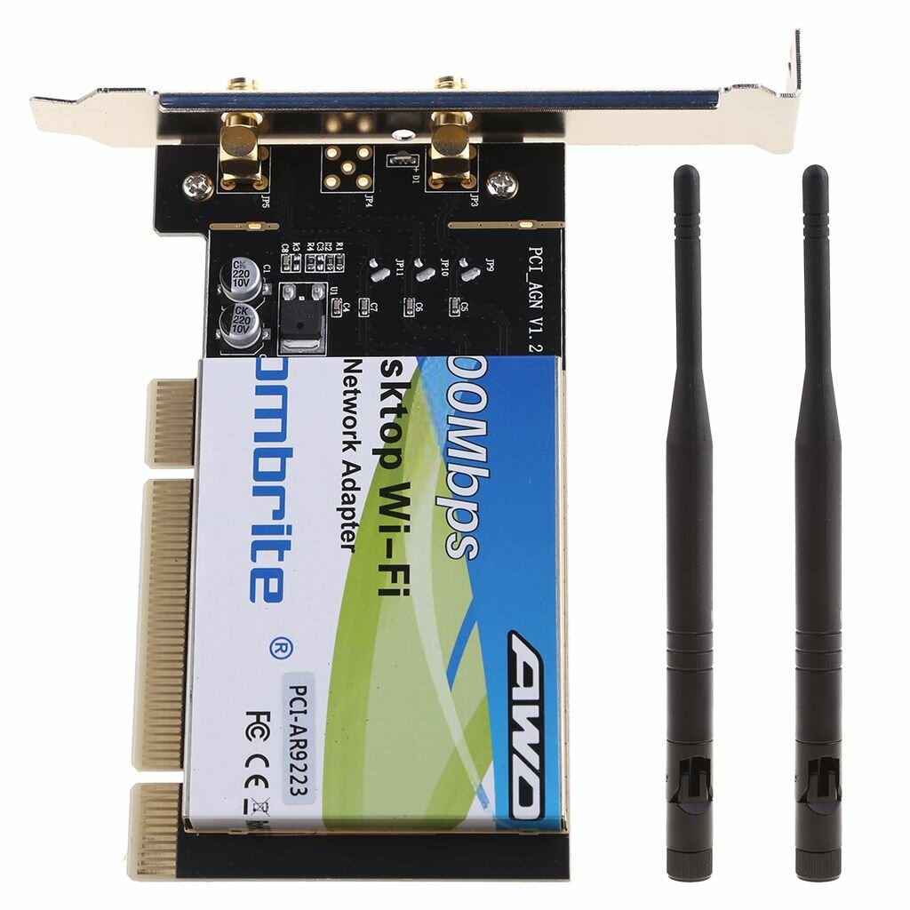 Карта сетевого контроллера Gigabit Ethernet LAN PCI AR9223 300M 802.11b/g/n