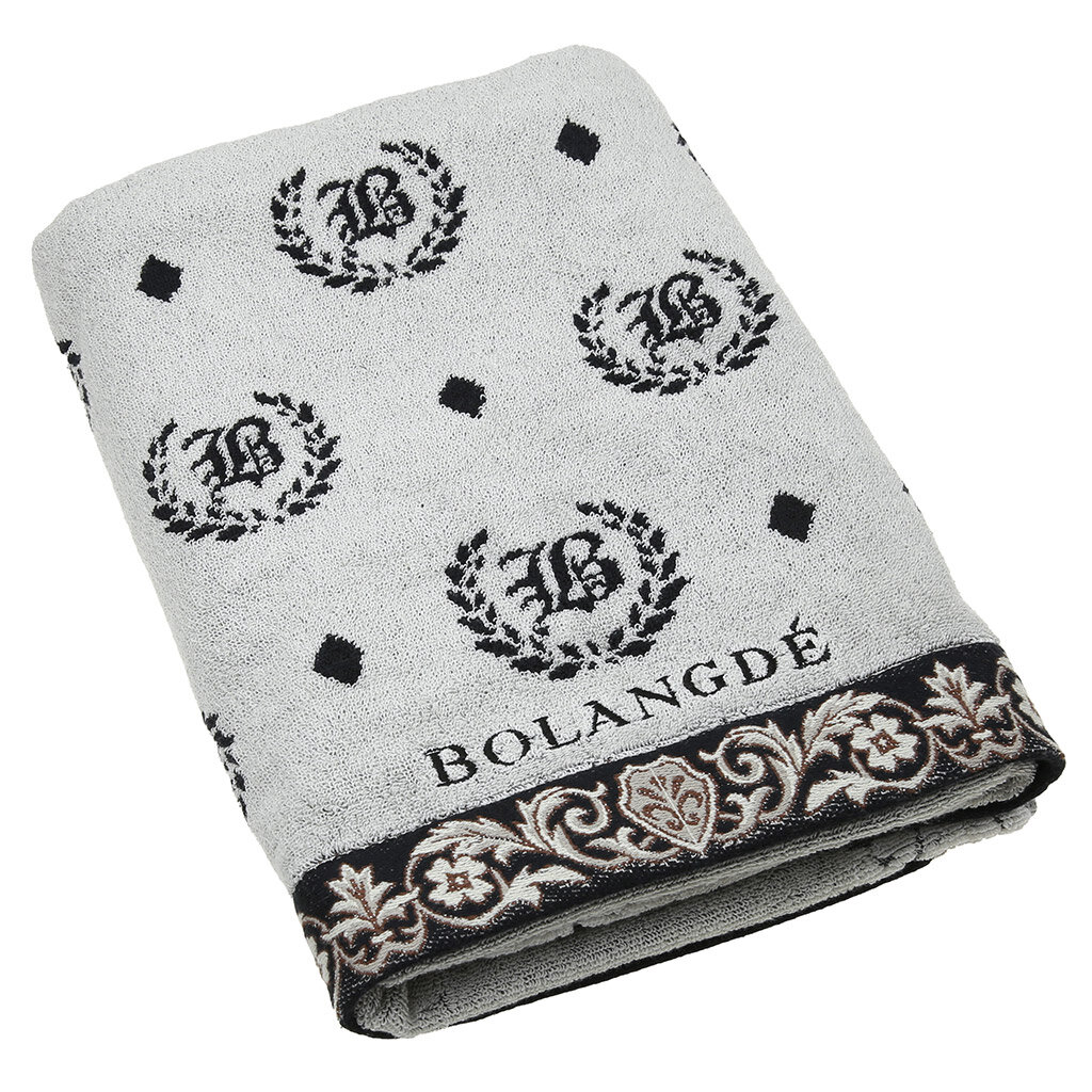 Полотенце махровое Bolangde "Missoni-3027" 70х140 см, плотность 375 г/м2, 100% хлопок, серый (MC3027GR)