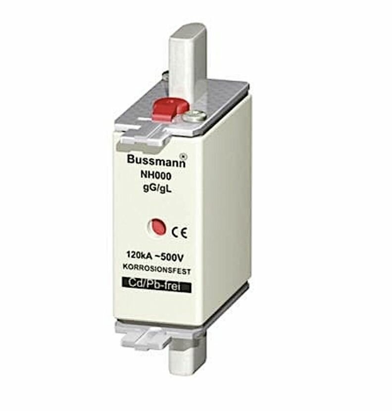 Предохранитель BUSSMANN 16NHG000B, GG, 16 А, 500 В АС, NH000, белый, 1 шт