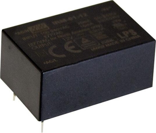 Импульсный блок питания MEAN WELL IRM-01-5 Блок питания: импульсный модульный 1Вт 5ВDC 0,2А OUT: 1 1шт