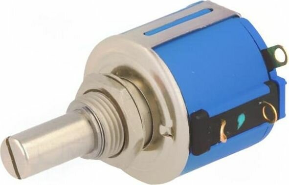 Потенциометр BOURNS 3545S-1-103L осевой многооборотный 10кОм 1,5Вт 5% 6,35мм 1 шт