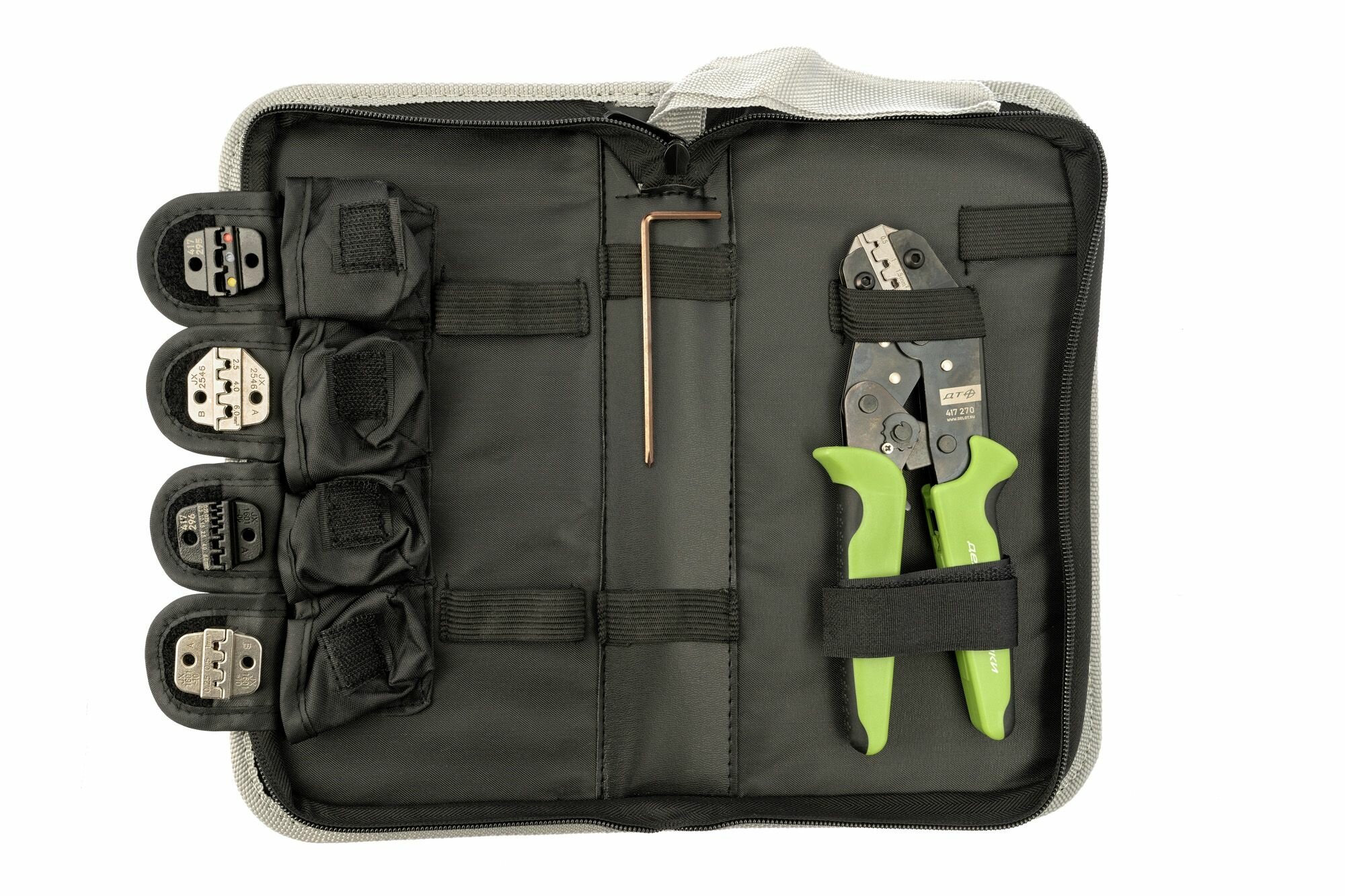 Набор для обжима клемм профессиональный, 5 губок-матриц, 7 предм, Дело Техники, 417270