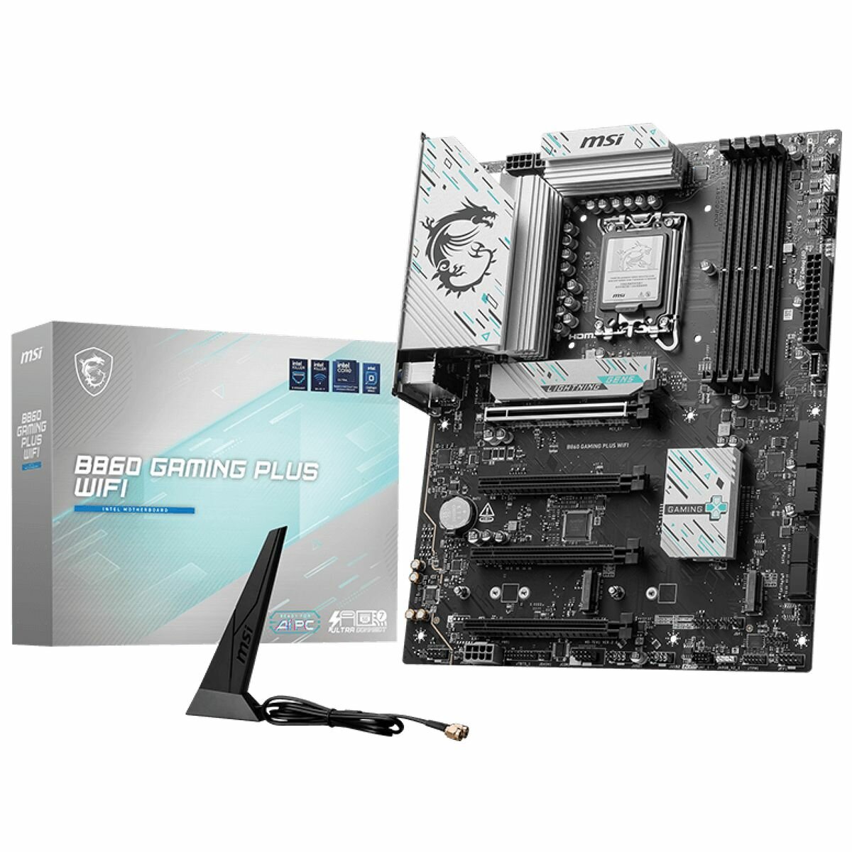 Материнская плата MSI B860 GAMING PLUS WIFI, LGA1851, Intel B860, ATX, RTL (B860 GAMING PLUS WIFI)