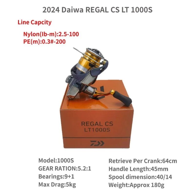DAIWA REGAL CS LT Безынерционная катушка для спиннинга 1000S