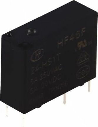Реле HONGFA RELAY HF46F/24-HS1T Реле электромагнитное субминиатюрное SPST-NO 5A 24В 1шт