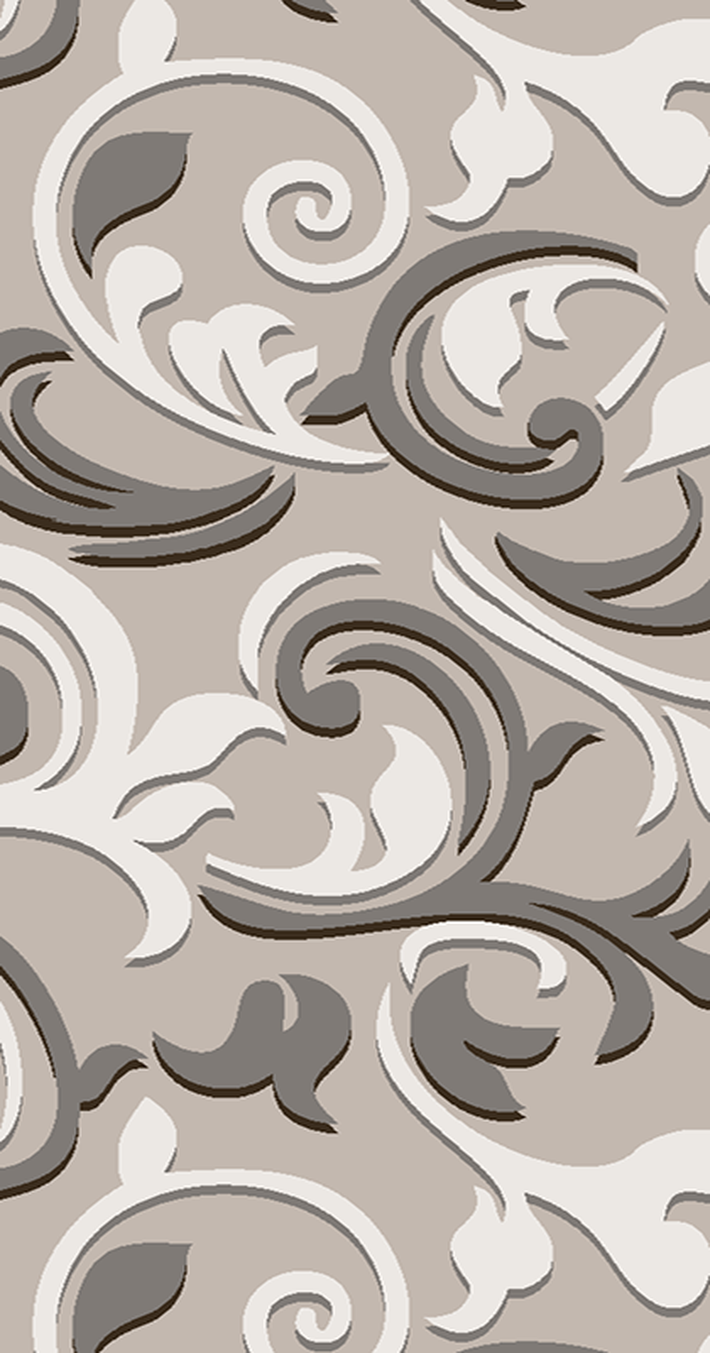 Ковровая дорожка, Рулон, Бежевый, Серый, Белый, Классический, Дамаск, на пол, в гостиную, спальню, в ассортименте (250 см. на 2500 см.)