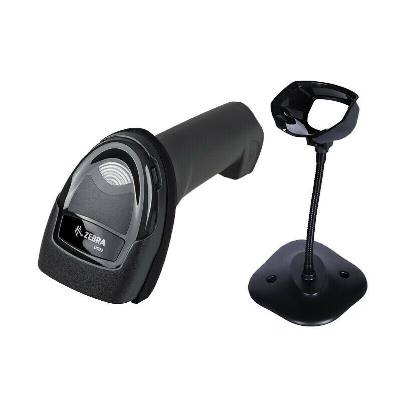 ZEBRA DS2208 Barcode Scanner, Wired Scanner, QR Code Scanner, DS2208 Barcode Scanner (2D) with Stand — фото 1