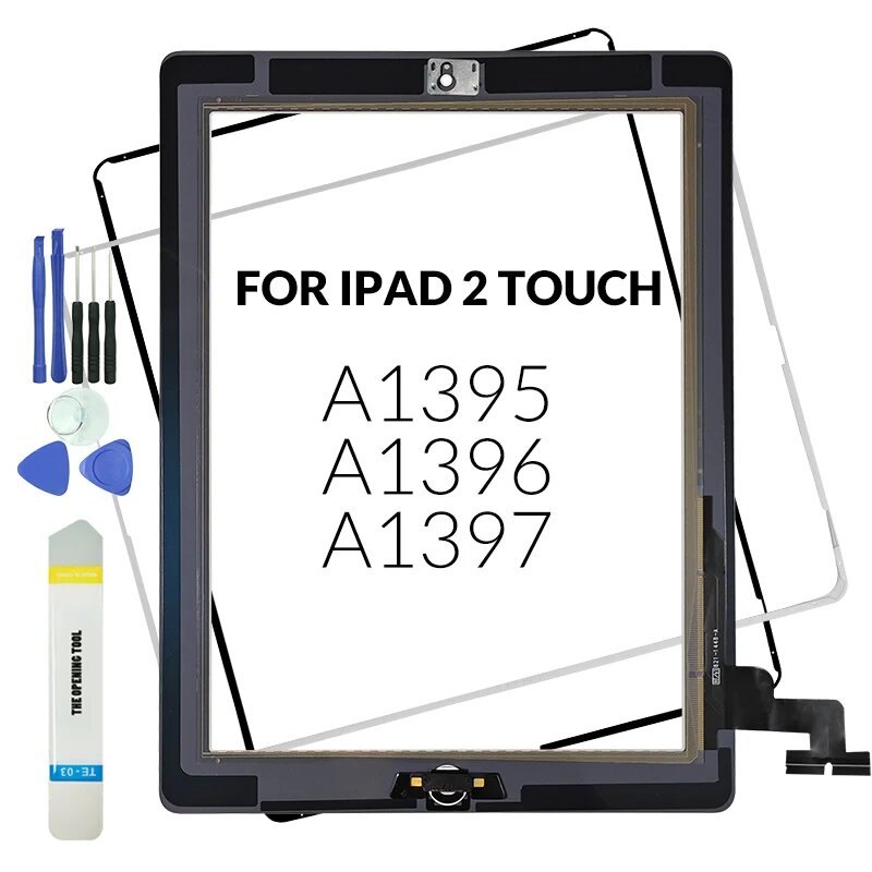 Сенсорный экран для iPad 2 A1395 A1396 A1397 White With Home