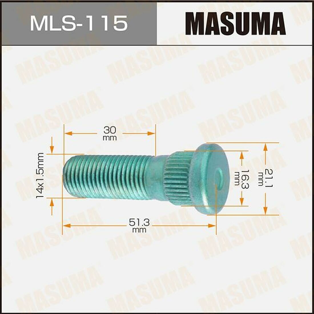 Шпилька колесная M14x1.5(R) Masuma MLS-115 1шт.