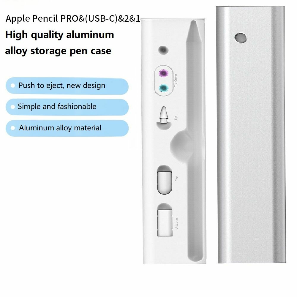 Чехол для стилуса Apple Pencil PRO&(USB-C)&2&1, кейс для Apple Pencil