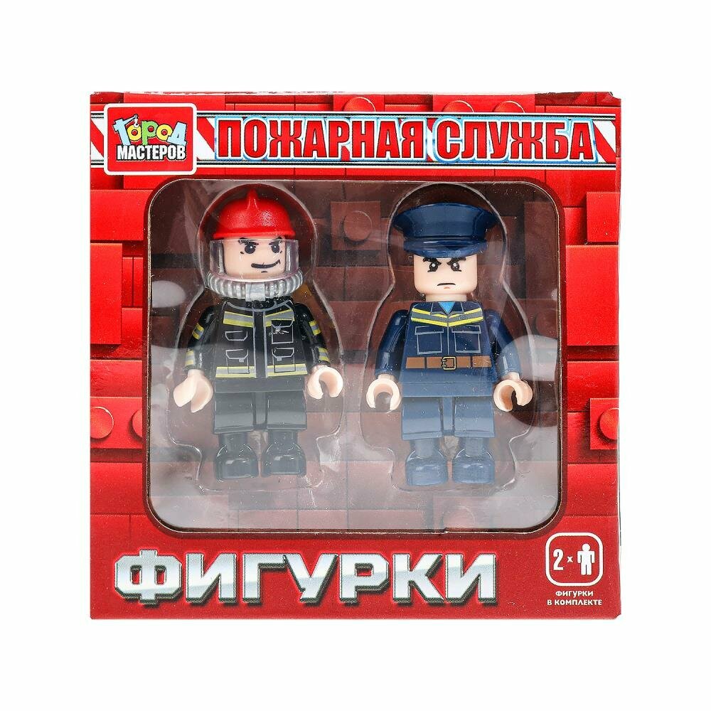 Конструктор фигурки пожарные, 2 шт. Город Мастеров 18035-KK