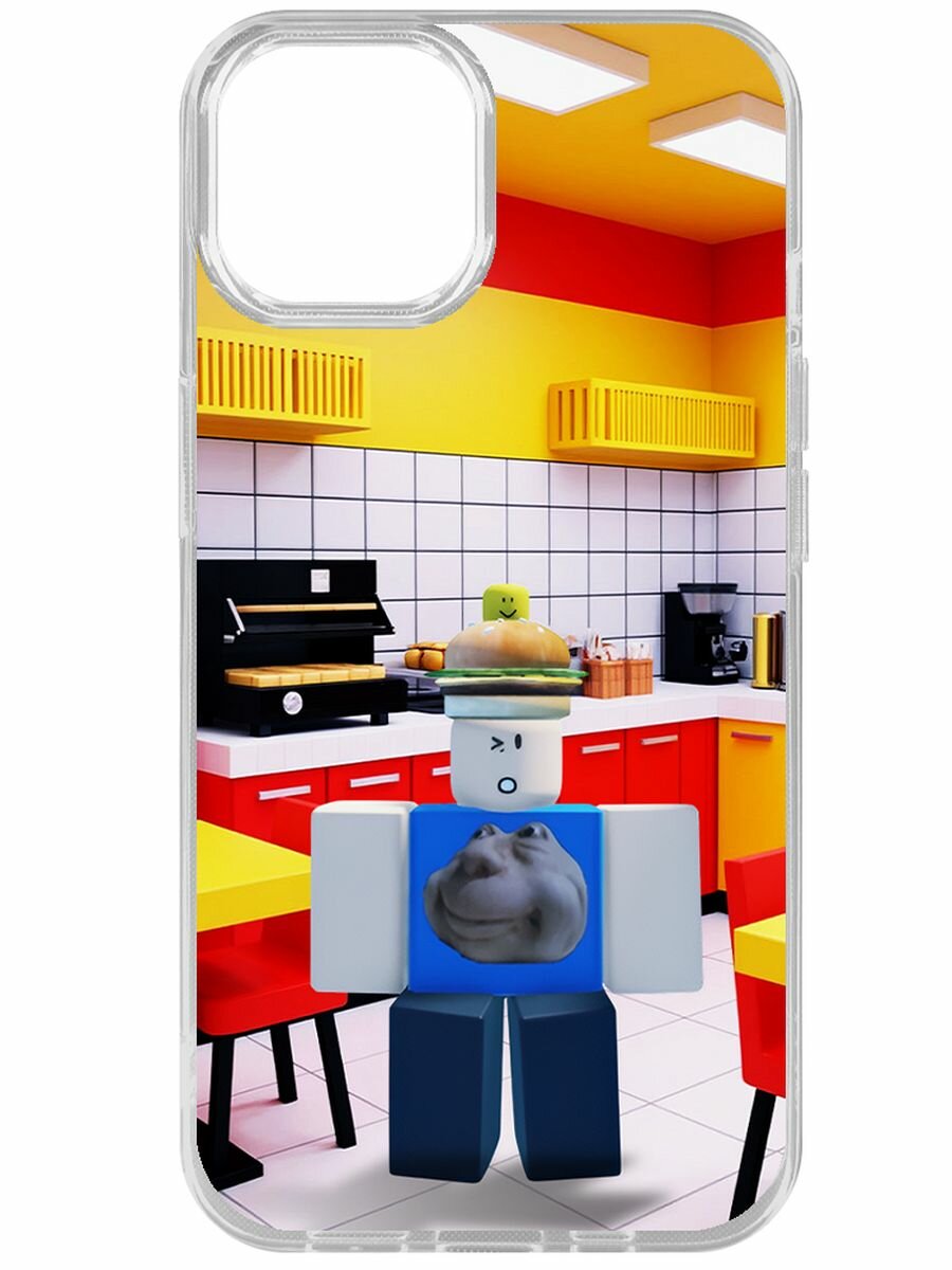 Чехол-накладка Krutoff Clear Case Roblox-Форсакен 007n7 (Forsaken 007n7) для iPhone 15