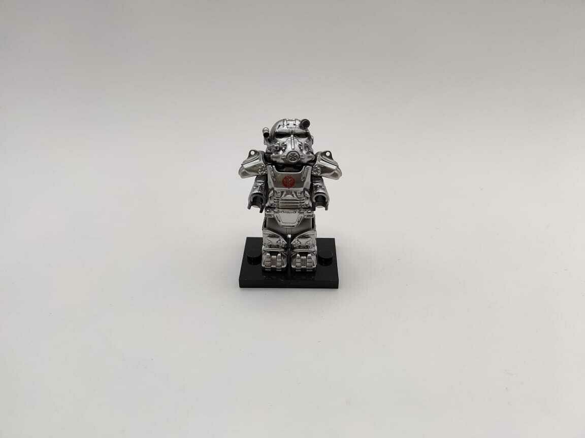 Минифигурка "T60 Power Armor 5", фигурка из вселенной Fallout, совместима с конструкторами Lego