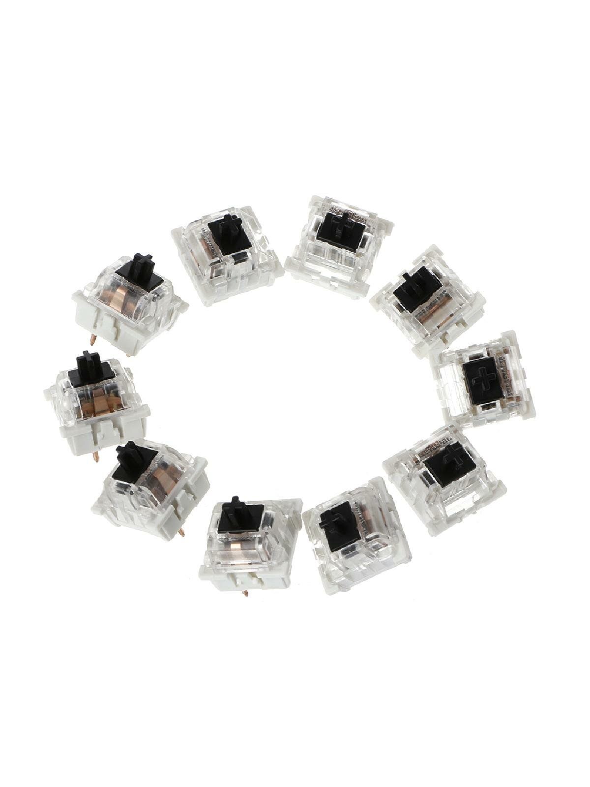 10 Pack 3 Pin Mechanical Keyboard Switch Blue Red Brown Black Replacement Accessories for Cherry MX