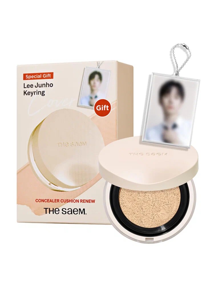 Консилер-кушон Sung bo Cleamy Cover Perfection Concealer Cushion Renew 1.25 Light Beige(Keyring Set), с запасным блоком ,12гр