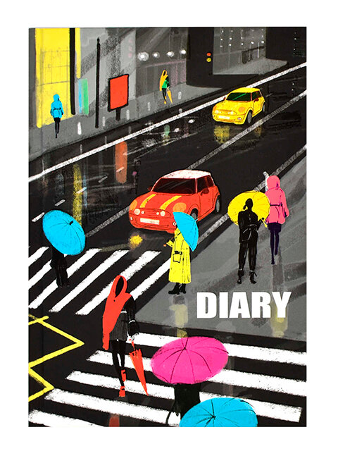 Ежедневник недатированный DIARY арт. 61454 мегаполис / А5, 80 л,
