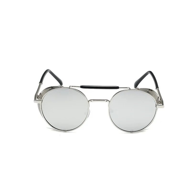 Винтажные Солнцезащитные очки в стиле стимпанк для мужчин и женщин, ветрозащитные металлические оправы для очков UV400, очки для вождения, косплей, украшение на Хэллоуин