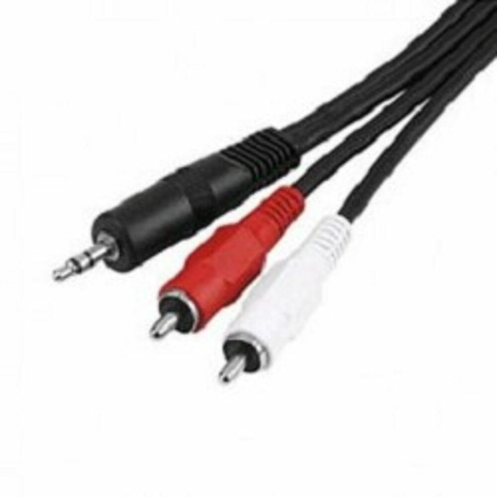 5bites кабели AC35J2R - 015M Кабель 3.5 Jack M - 2 RCA M, 1.5м, стерео
