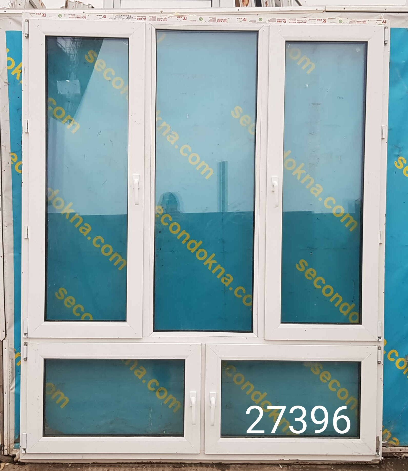 Пластиковое окно Б/У 2040(в) 1530 об х 1700(ш)