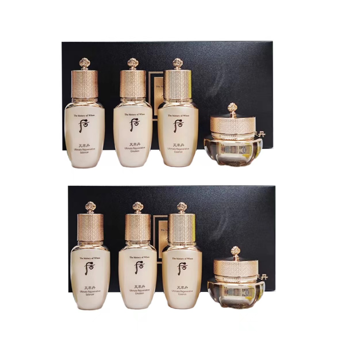 The History Of Whoo New Version Skye Dan набор пробников унисекс, 4 шт, для осветления пигментных пятен, разглаживания и подтяжки кожи