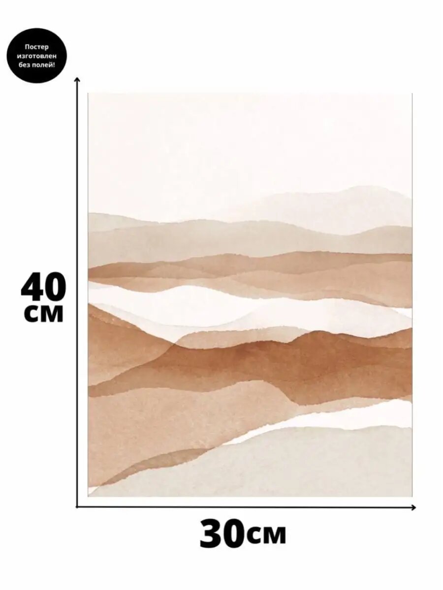 Постер Абстракция Акварель пятна мазки