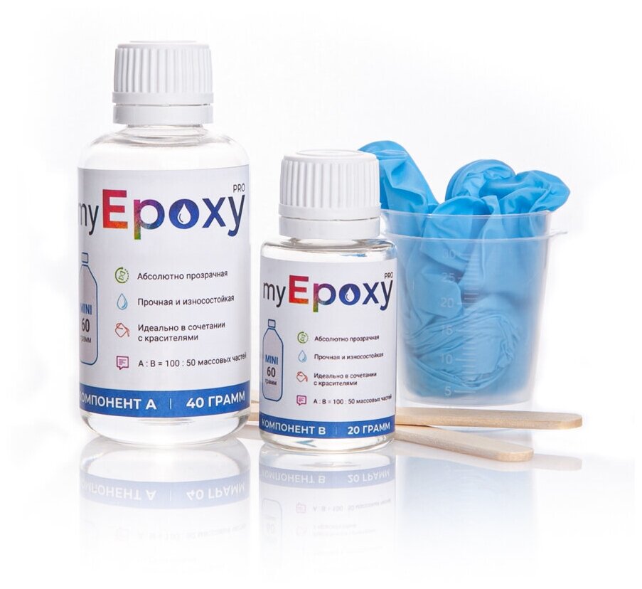 Эпоксидная смола для творчества myEpoxy Pro mini 60г