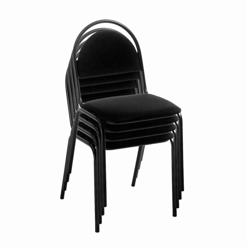 Стул офисный / для посетителя Севен Seven Ткань (4 шт), C11 черный