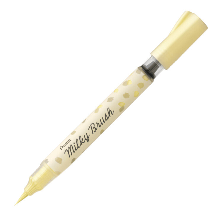 Маркер-кисть "Pentel" Milky с кнопкой подкачки чернил XGFH 1-10 мм кисть XGFH-PGX