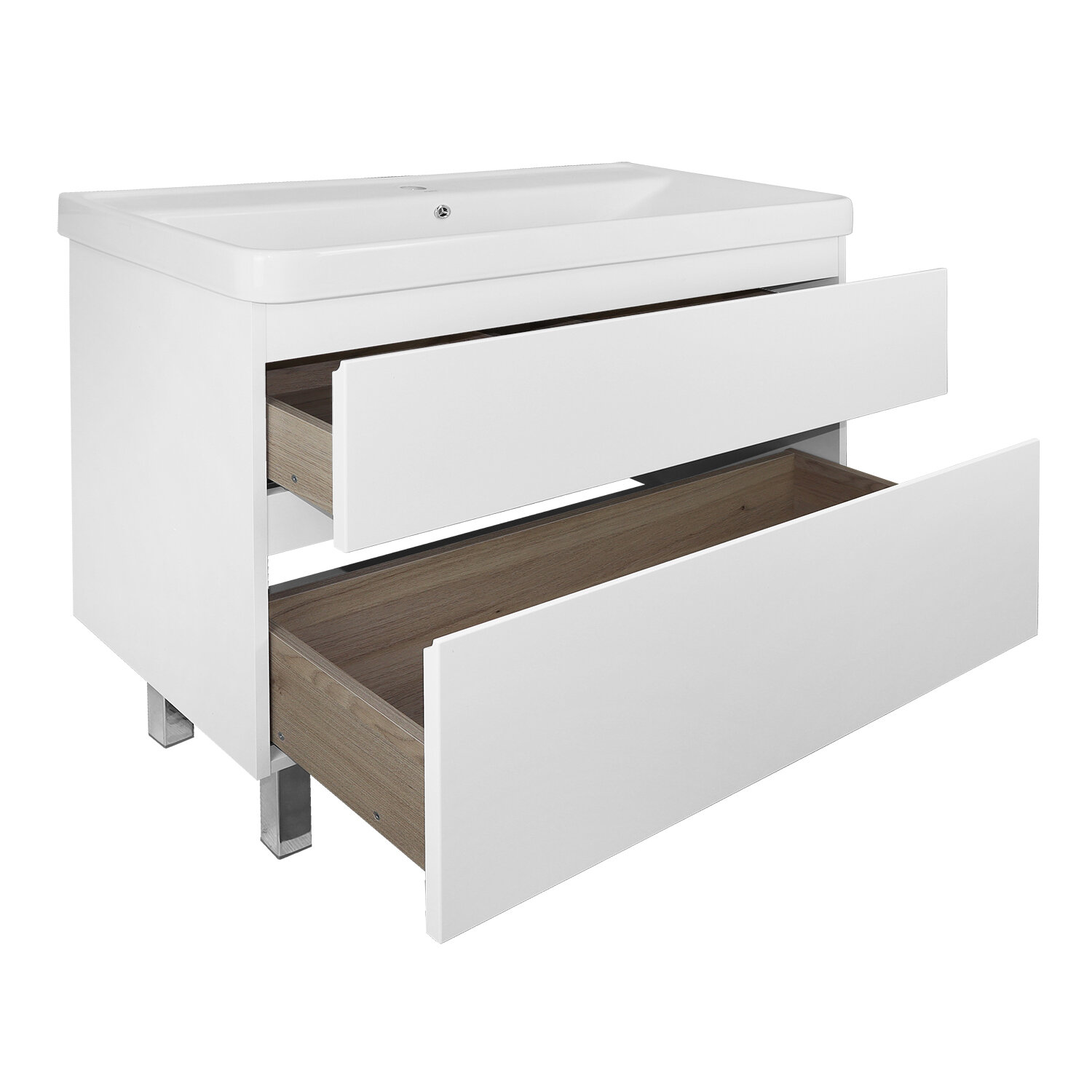 Тумба с раковиной Azario Мила 100 Н CS00089954