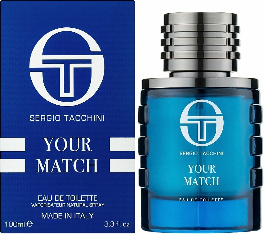 Туалетная вода SERGIO TACCHINI "Your Match", мужская, древесная, 100мл