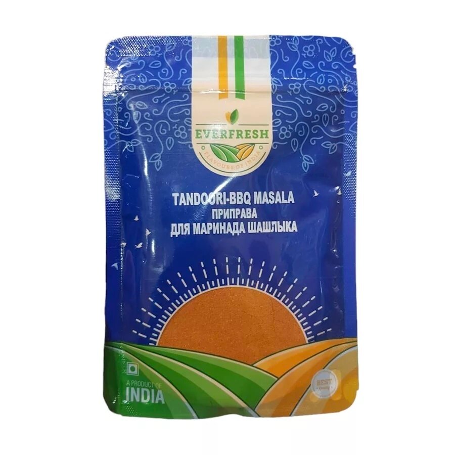 TANDOORI-BBQ MASALA, Everfresh (приправа для маринада шашлыка, Эверфреш), 100 г.