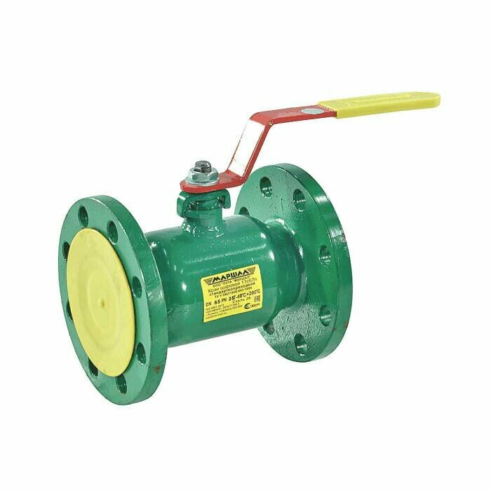 Кран шаровой сталь 11с67п Ду 80 Ру25 фл L=210мм Маршал 2Цф.00.1.025.080/065