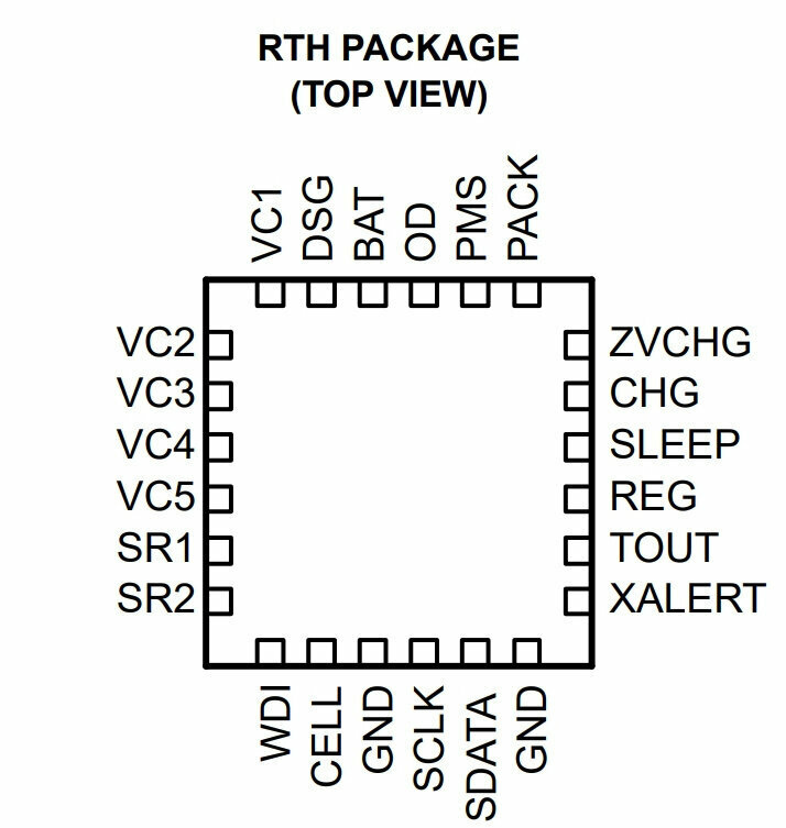 Микросхема BQ29312ARTHR QFN
