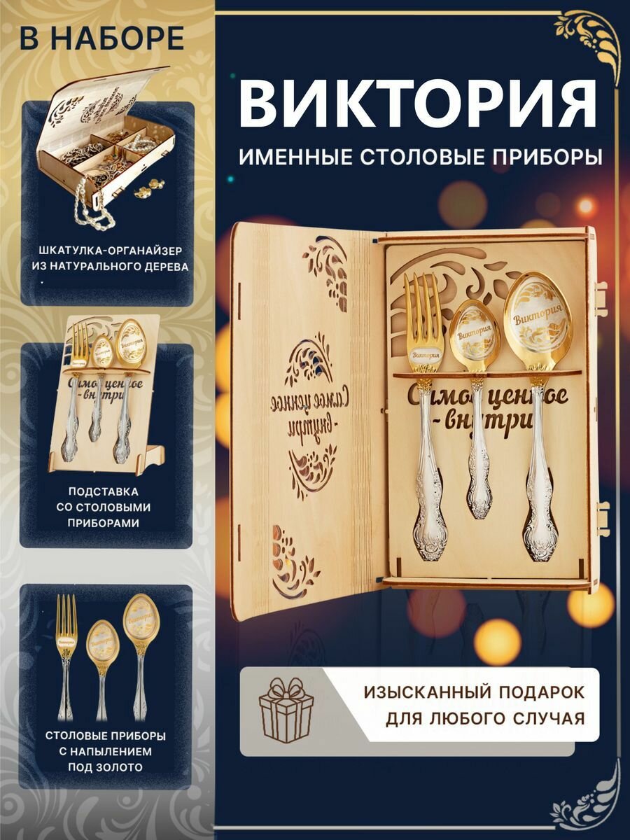 Набор подарочный с надписью Виктория; подарок женщине; жене; девушке; начальнику; подруге на день рождения