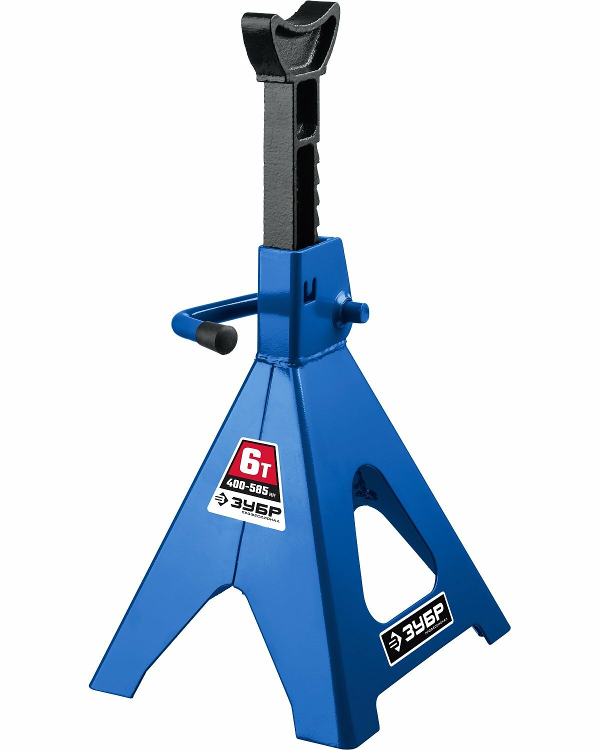 Усиленная страховочная подставка ЗУБР Профессионал грузоподъемность 6 т высота 400-585 мм