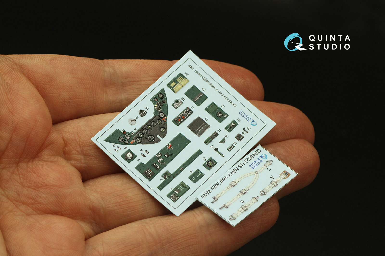 QD48403 3D Декаль интерьера кабины F4F-4 Wildcat (Eduard)