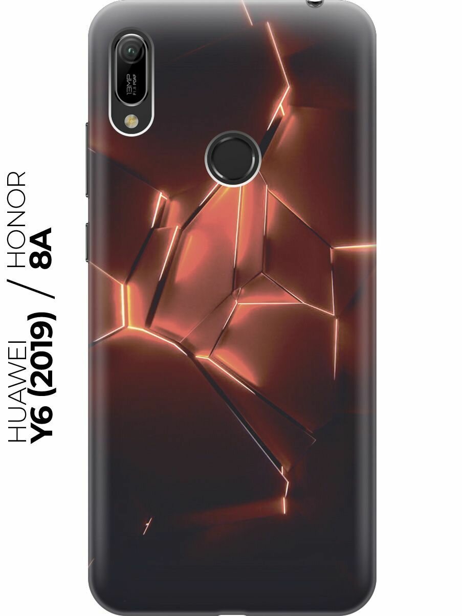 Силиконовый чехол Красные фонари на Honor 8A / 8A Pro / Huawei Y6 (2019) / Y6 Prime (2019) / Хонор 8а / 8а Про / Хуавей У6 2019 / У6 Прайм 2019
