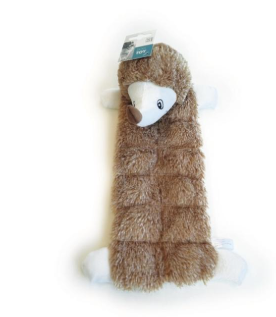 Игрушка мягкая для собак Ёжик длинный, цвет рыжий, 43 см, MPets