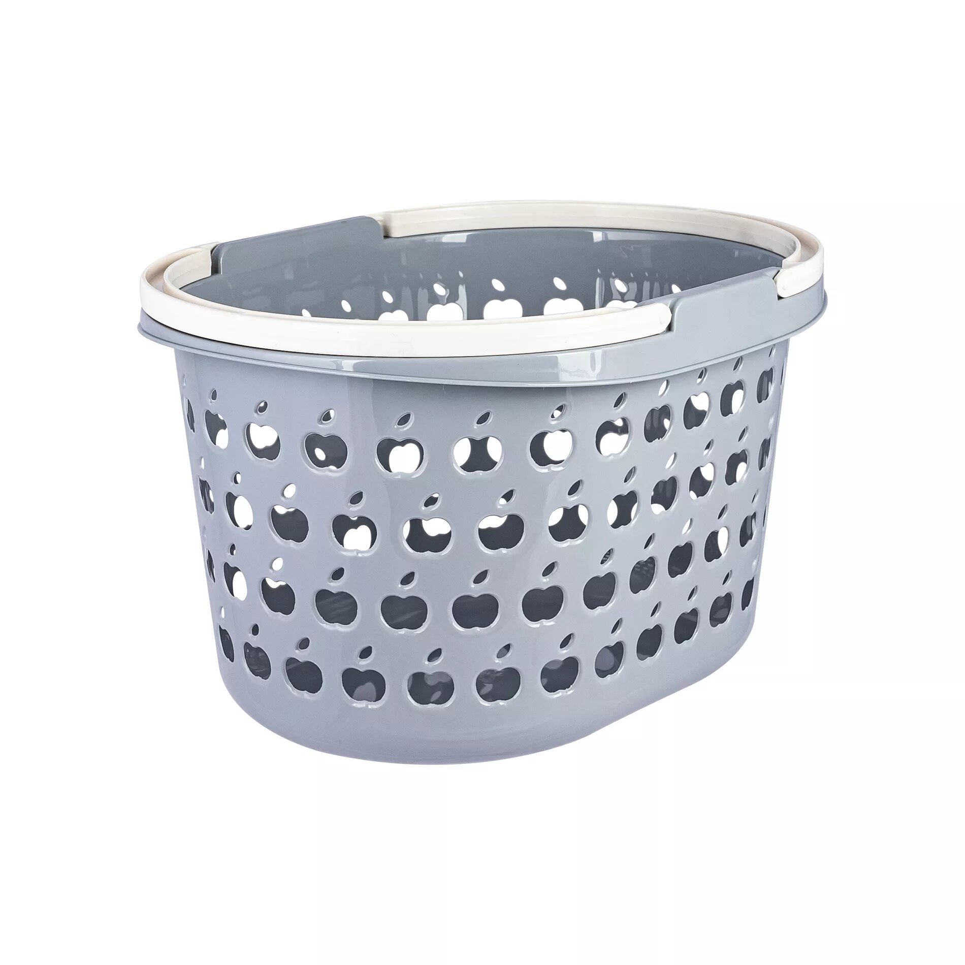 Корзинка Полимербыт «Стайл» 834, овальная, ручки для переноски, пластик, 10,5 литров