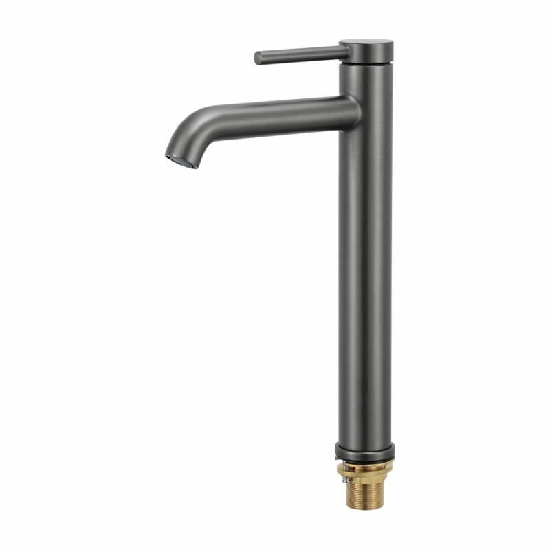 Смеситель для раковины Gappo G06-9 G1OT00FO6-DW29HJ оружейная сталь