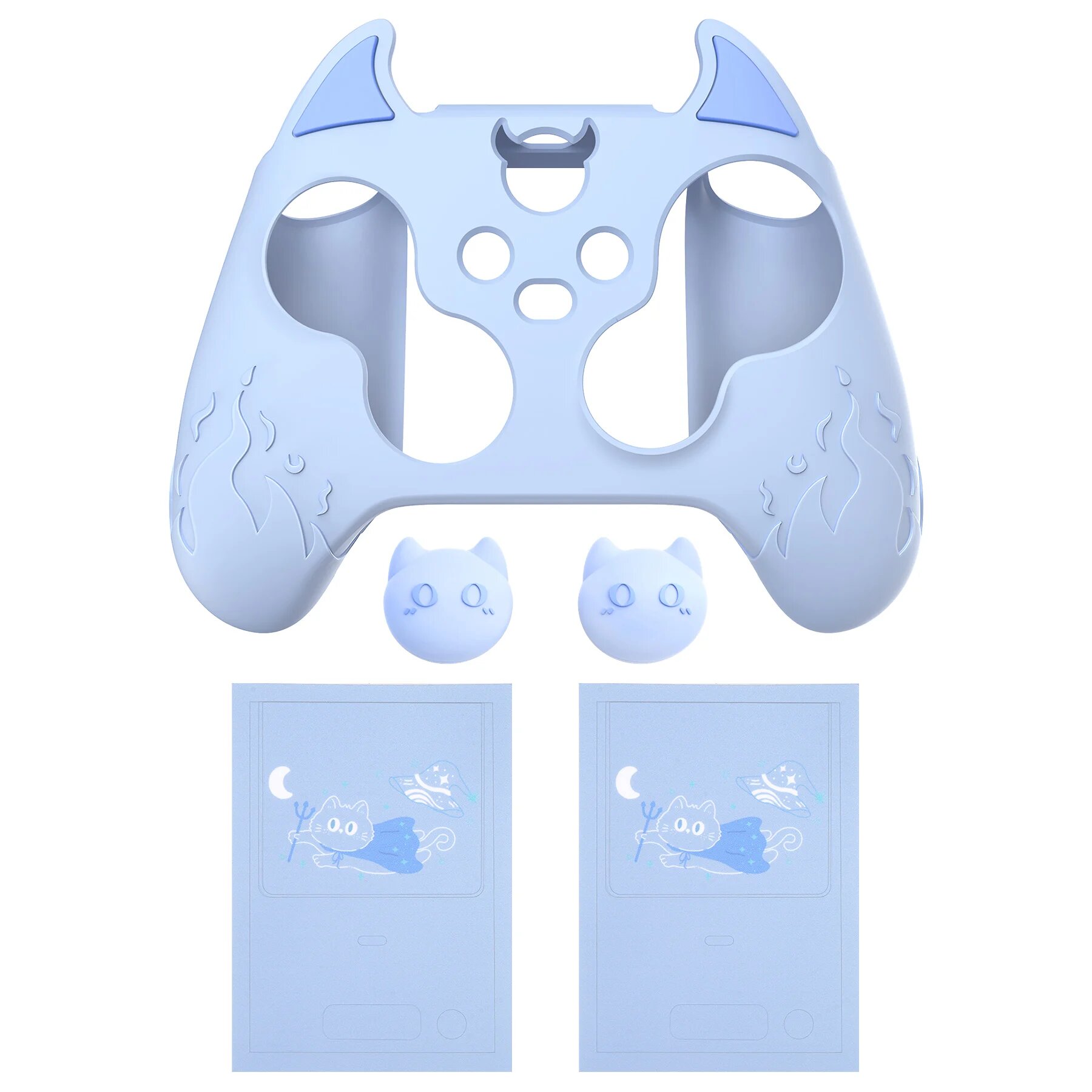 EXtremeRate силиконовый чехол Cute Demon для контроллера Xbox Series X/S Blue