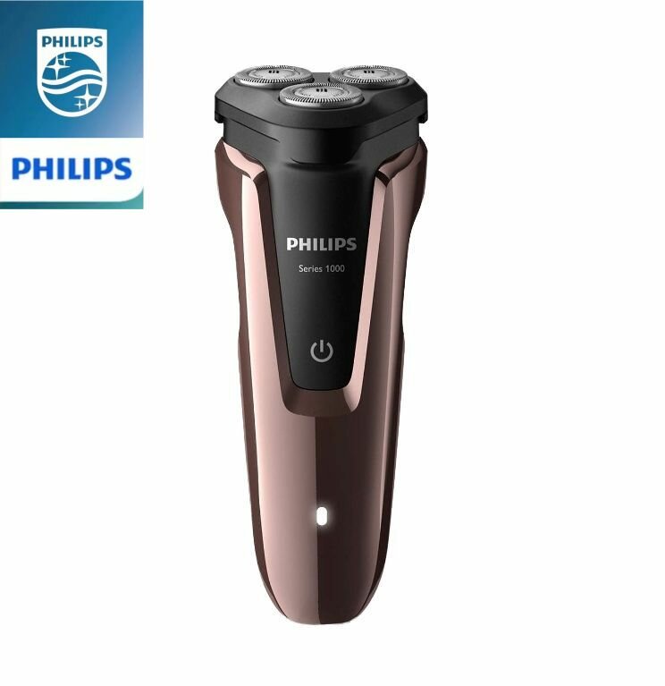ЭлектробритваPhilips, электробритва для сухого и влажного бритья, мужская бритва S1060/04 картон серый